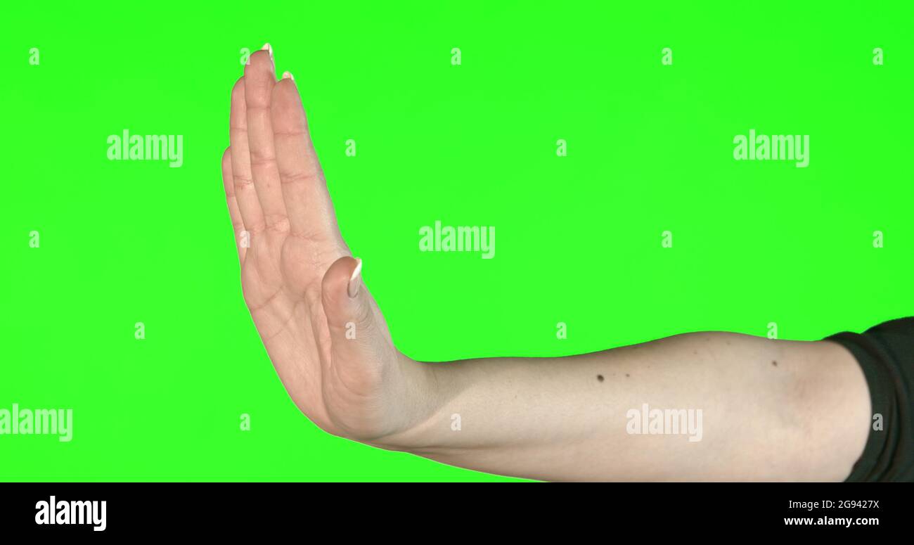Green screen hand gestures hi-res stock photography and images - Alamy