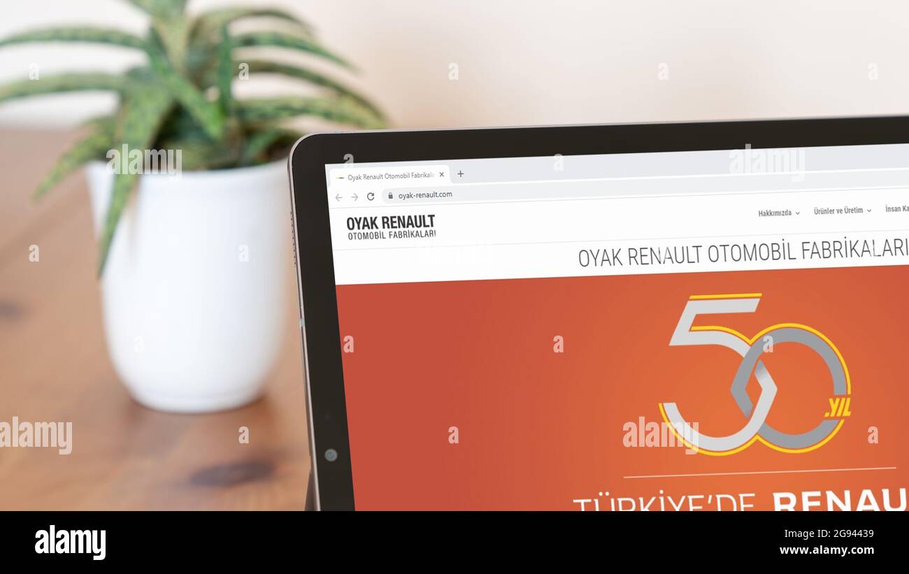 Istanbul, Turkey - July 2021: Illustrative Editorial screenshot of ...