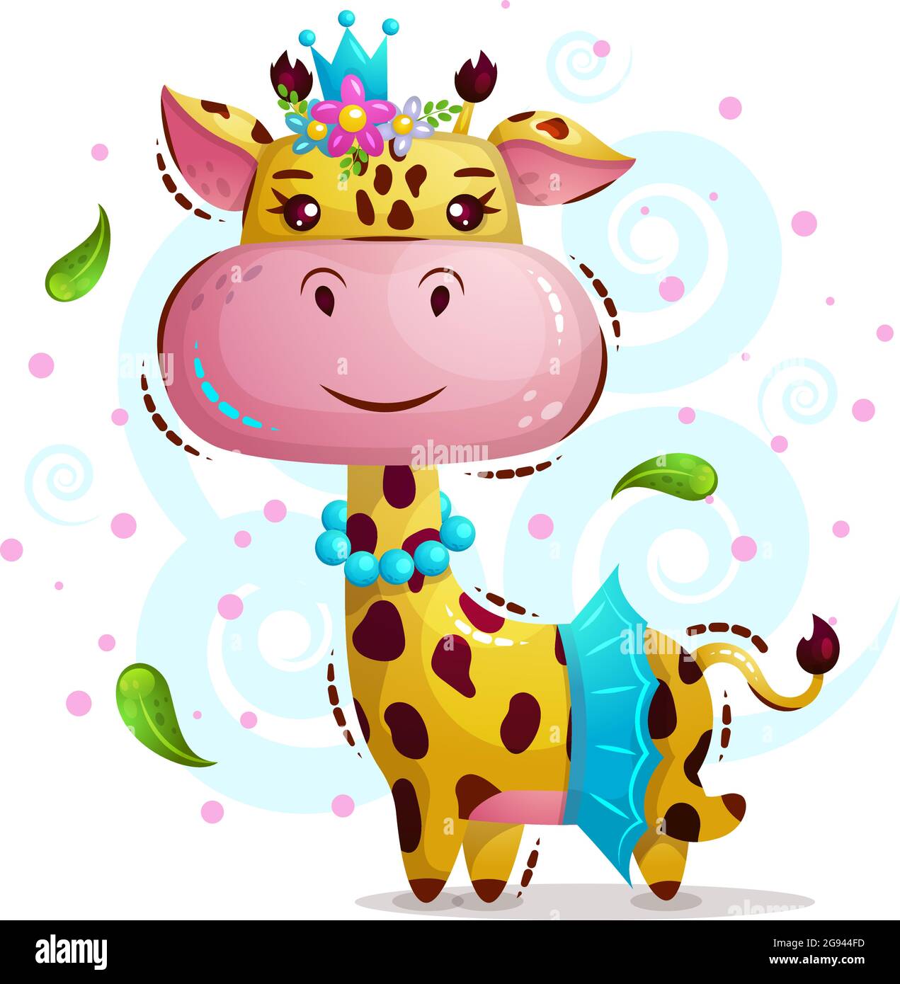 Cartoon Girl Giraffe Pictures