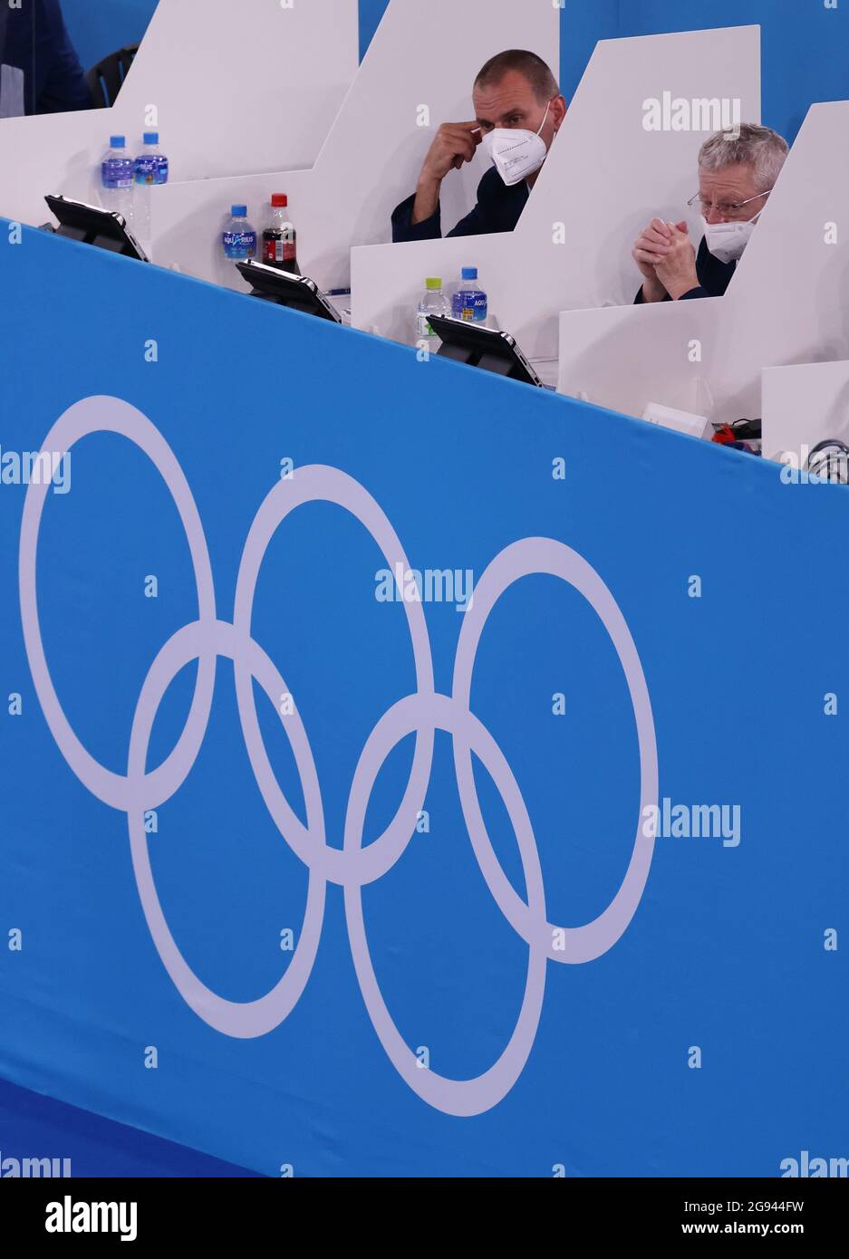 Olympics gymnastics judges hi-res stock photography and images - Alamy