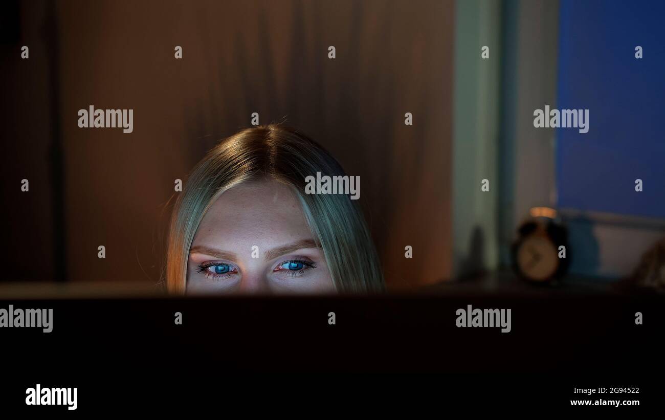 Blurred computer monitor hi-res stock photography and images - Alamy