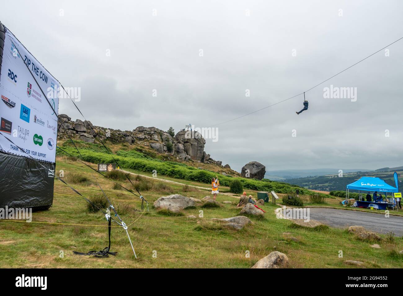 Ilkley moors cow and calf hi-res stock photography and images - Alamy