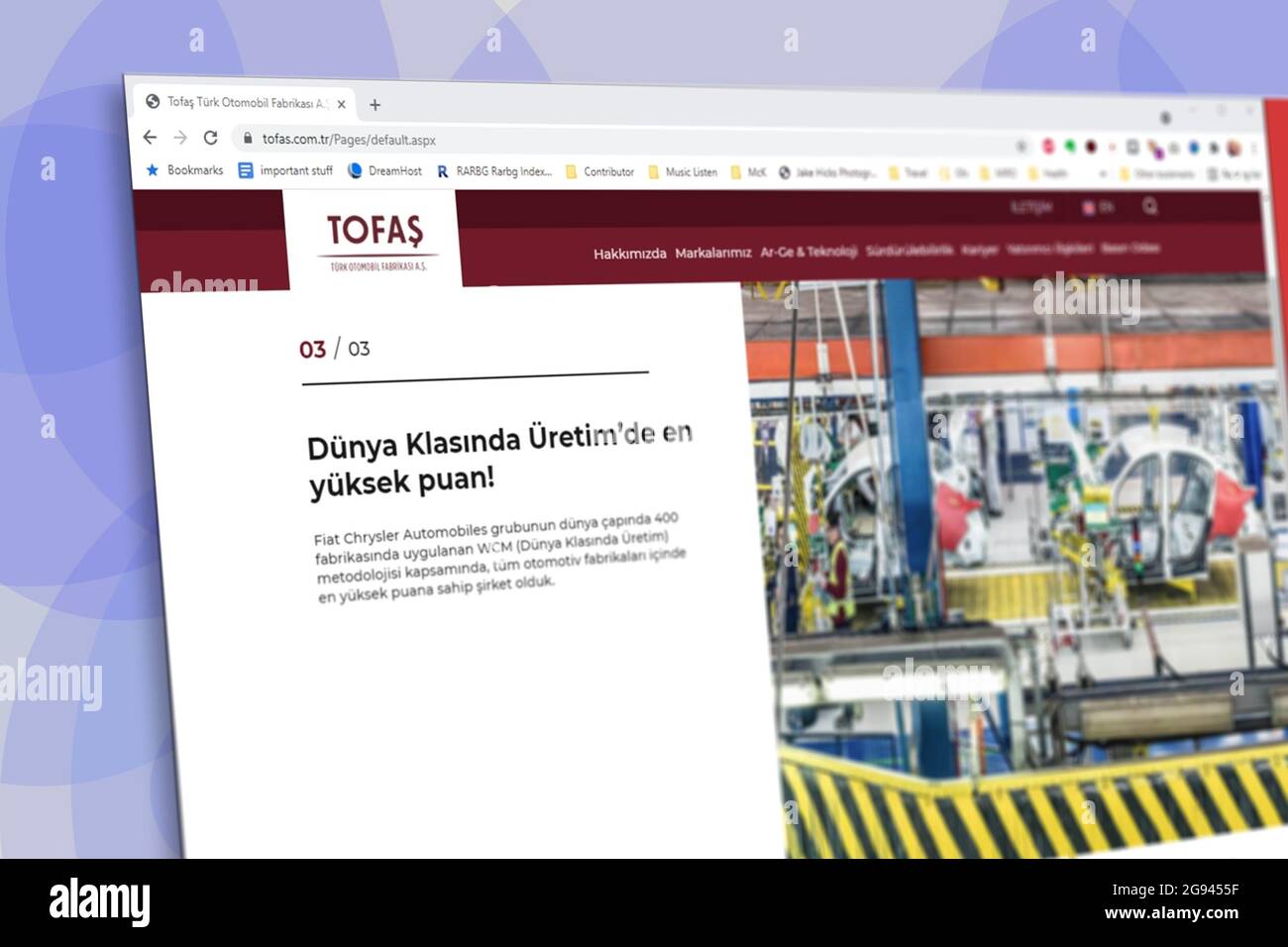 Istanbul, Turkey - July 2021: Illustrative Editorial screenshot of ...