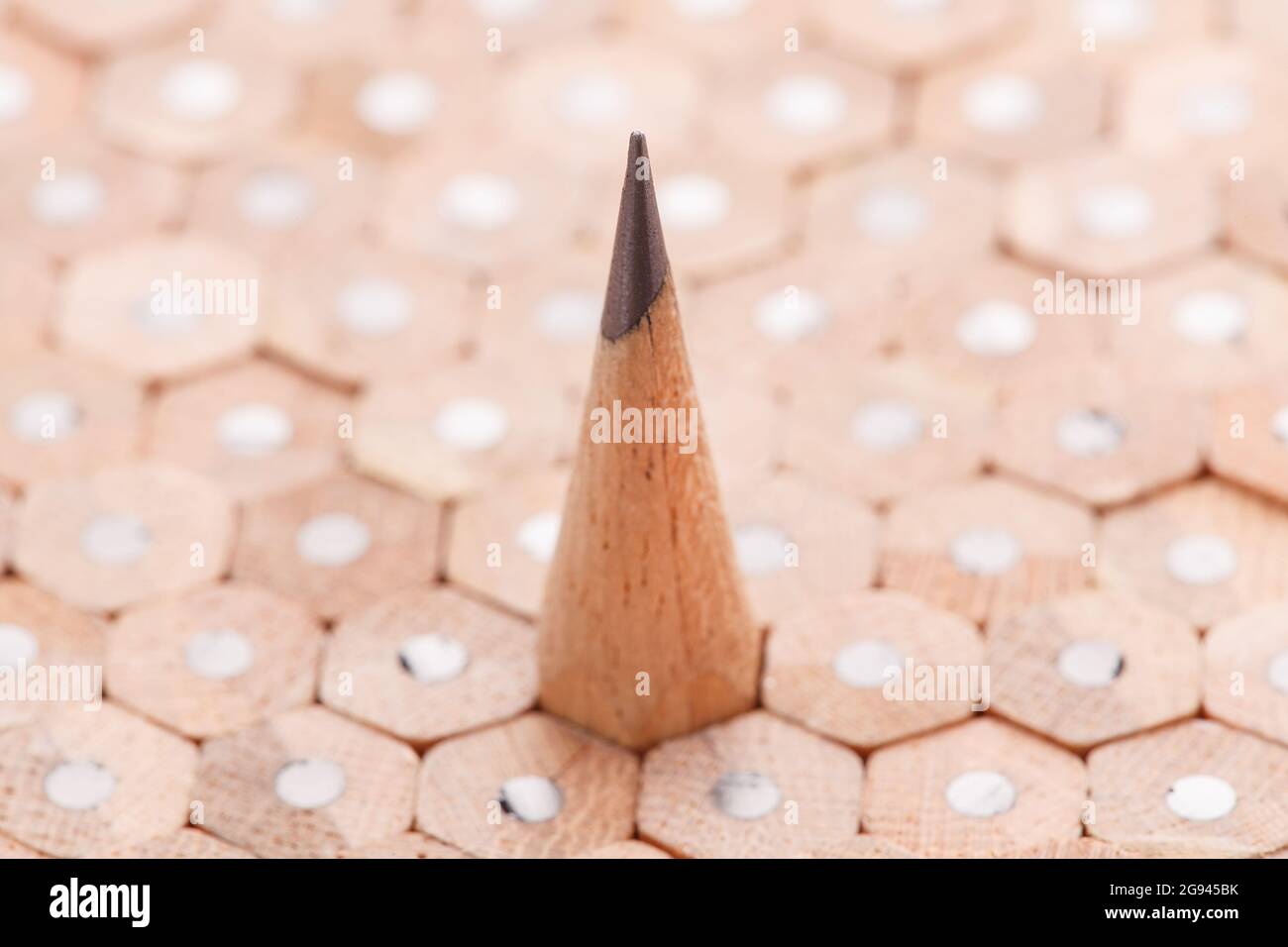 Group of sharpen and unsharp pencils Stock Photo - Alamy