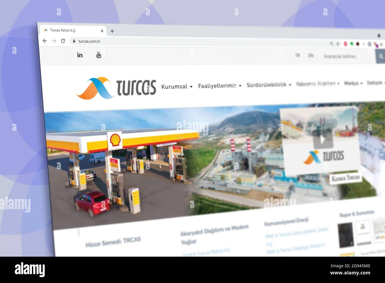 Istanbul, Turkey - July 2021: Illustrative Editorial screenshot of ...