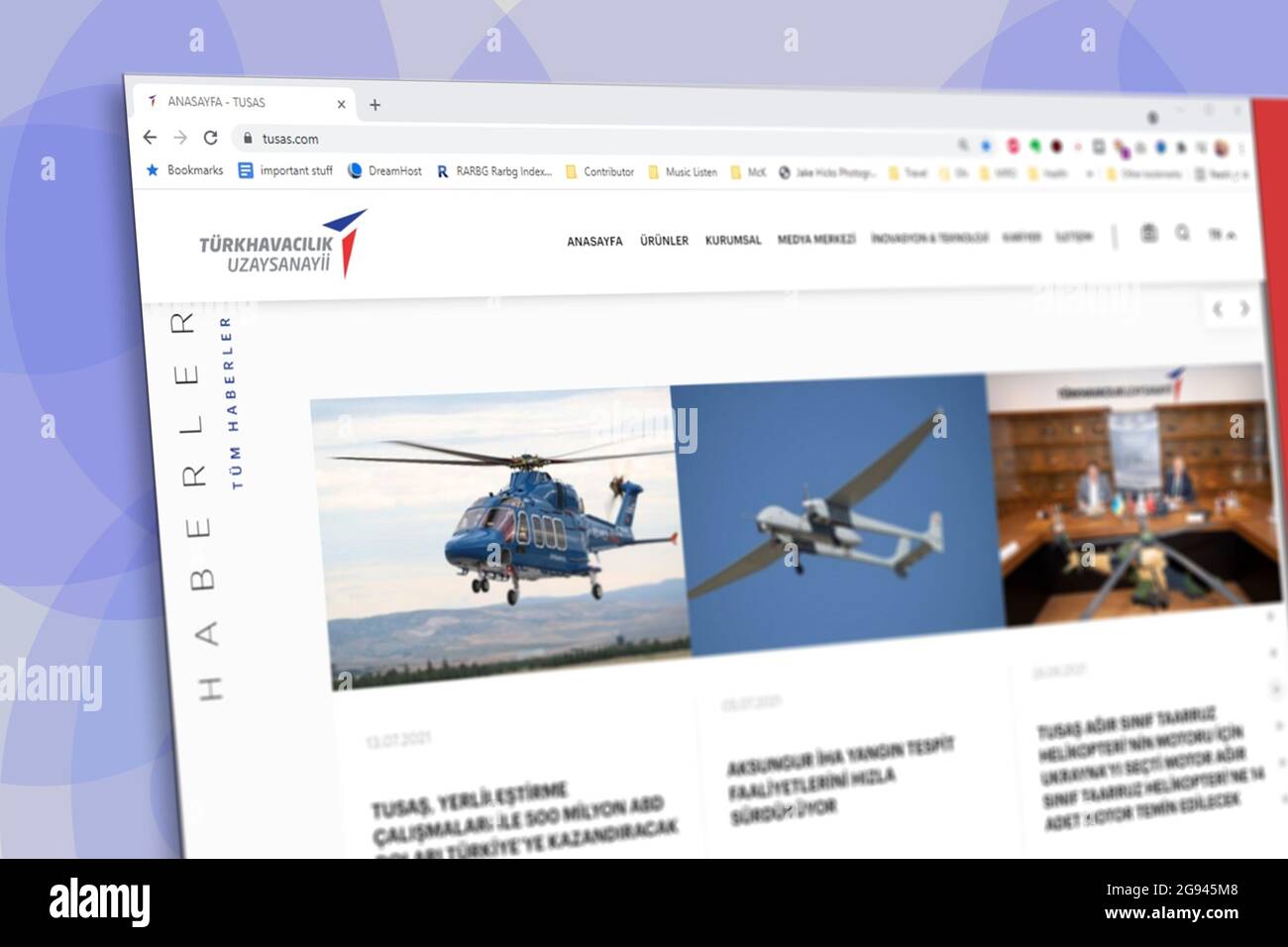 Istanbul, Turkey - July 2021: Illustrative Editorial screenshot of ...