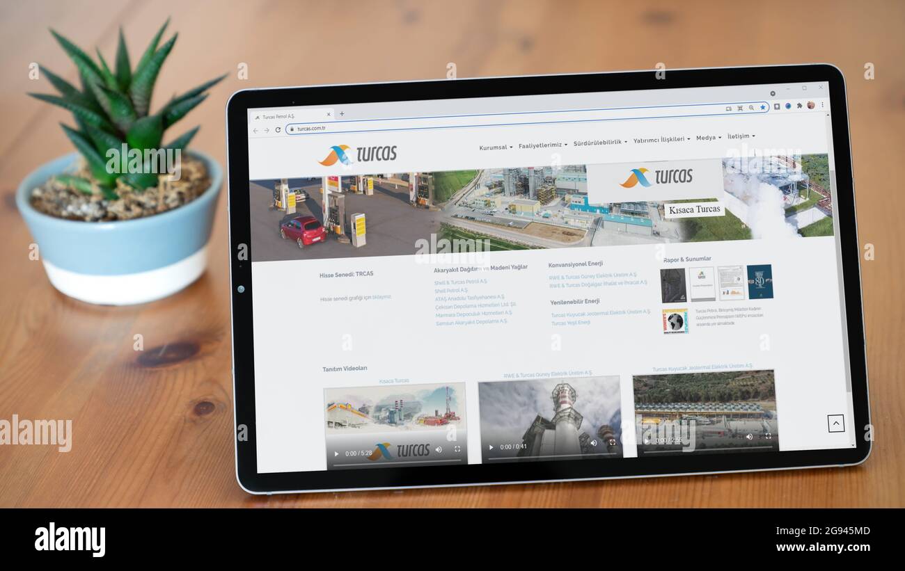 Istanbul, Turkey - July 2021: Illustrative Editorial screenshot of ...