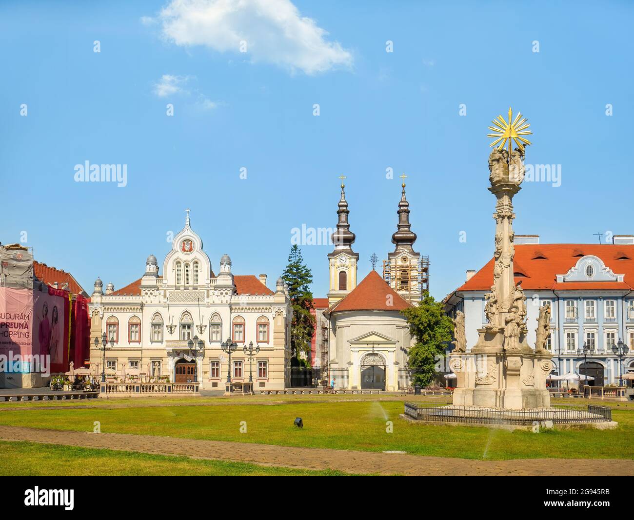 Timisoara, Romania - 06.19.2021: Serbian Orthodox Church (Episcopia ...