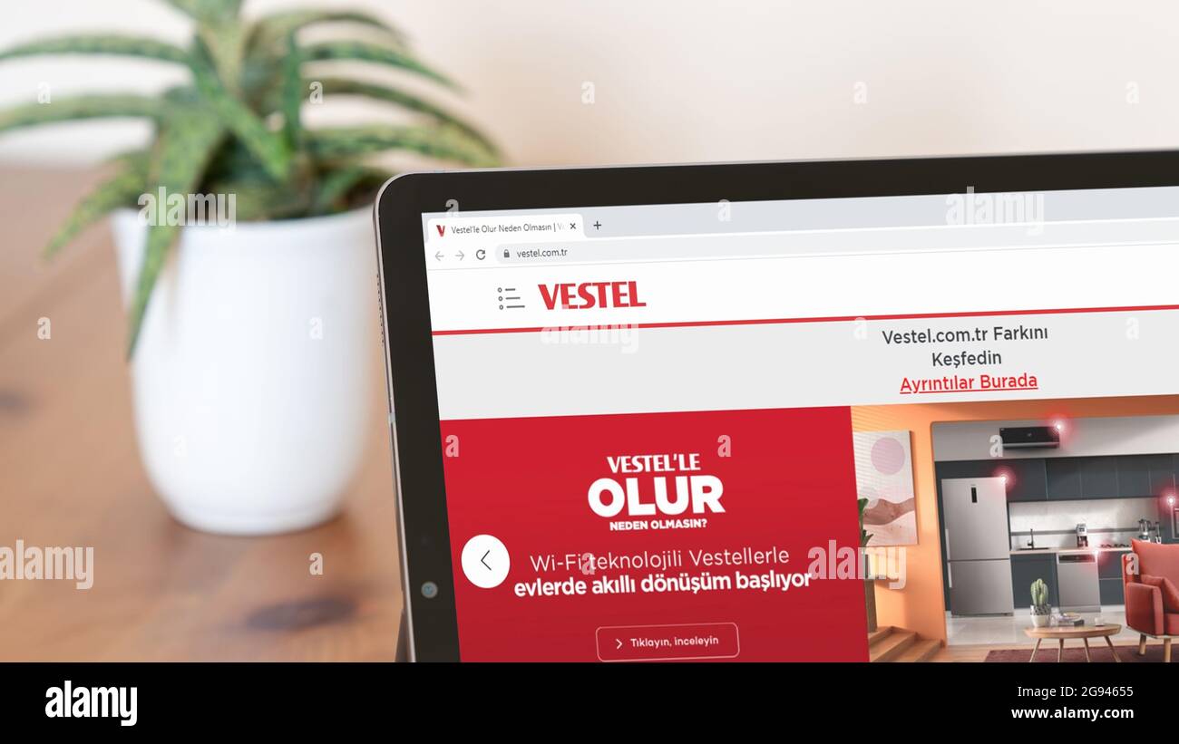 Istanbul, Turkey - July 2021: Illustrative Editorial screenshot of ...