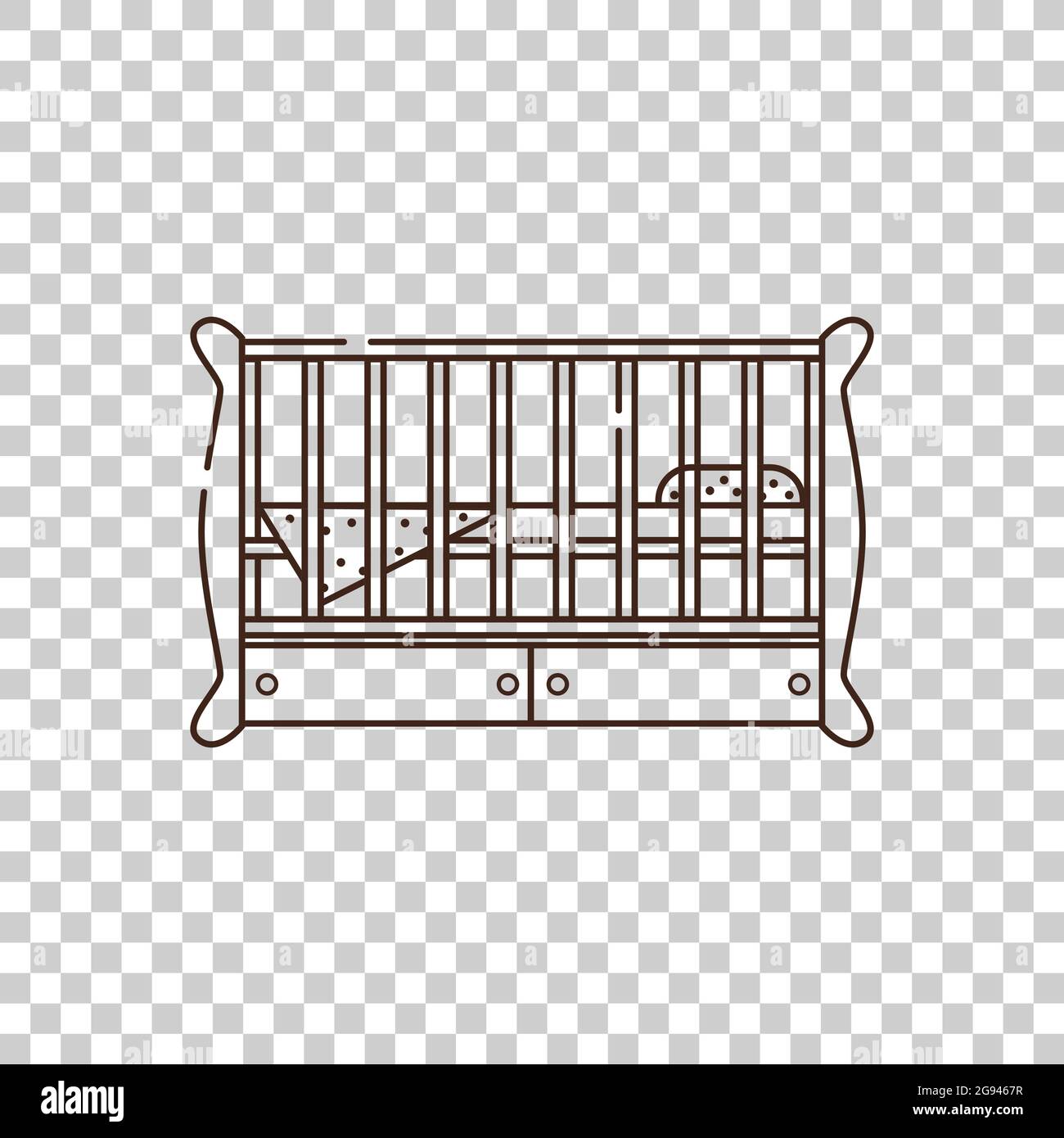 Newborn hospital crib Stock Vector Images - Alamy