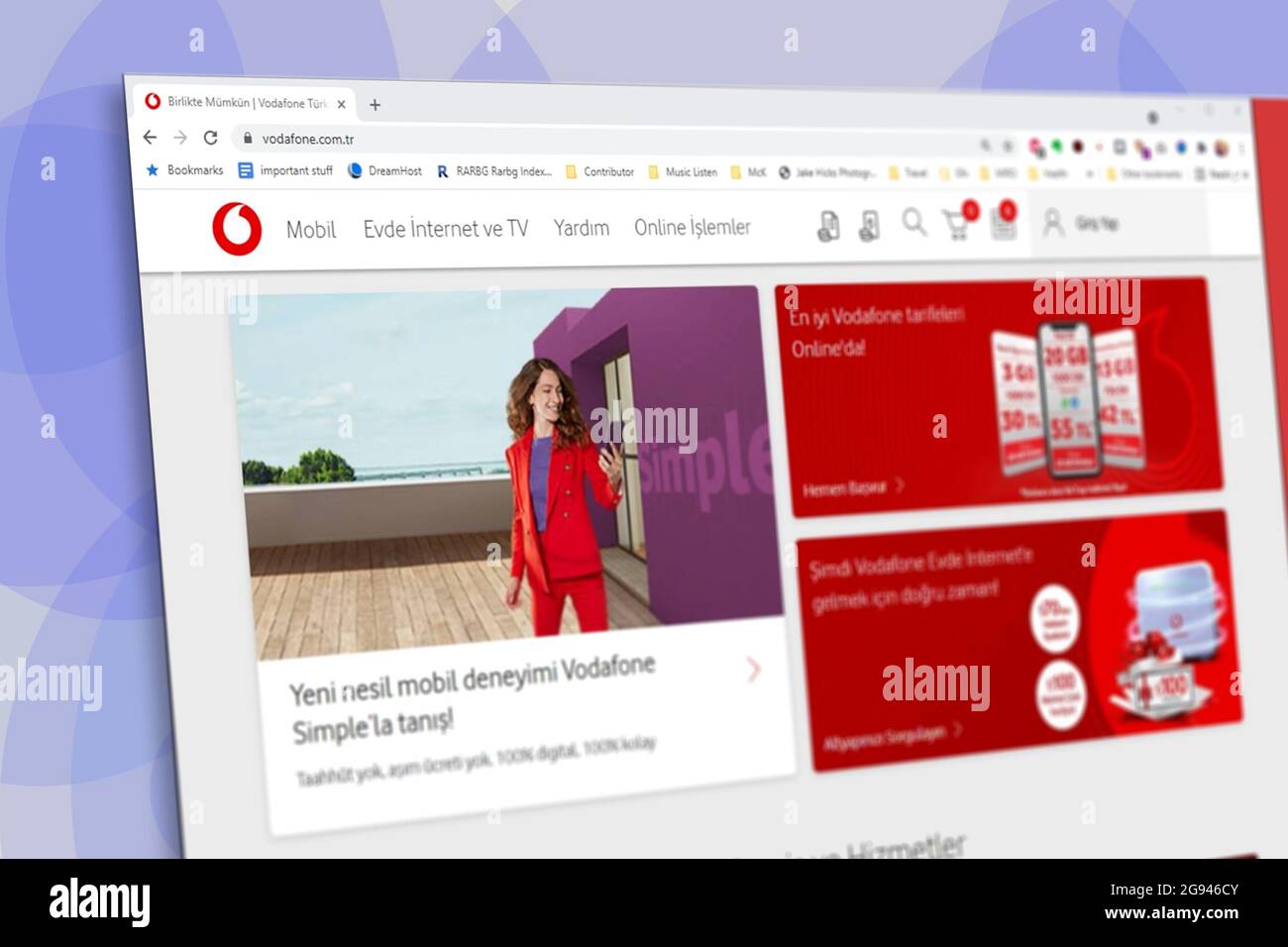 Istanbul, Turkey - July 2021: Illustrative Editorial screenshot of ...