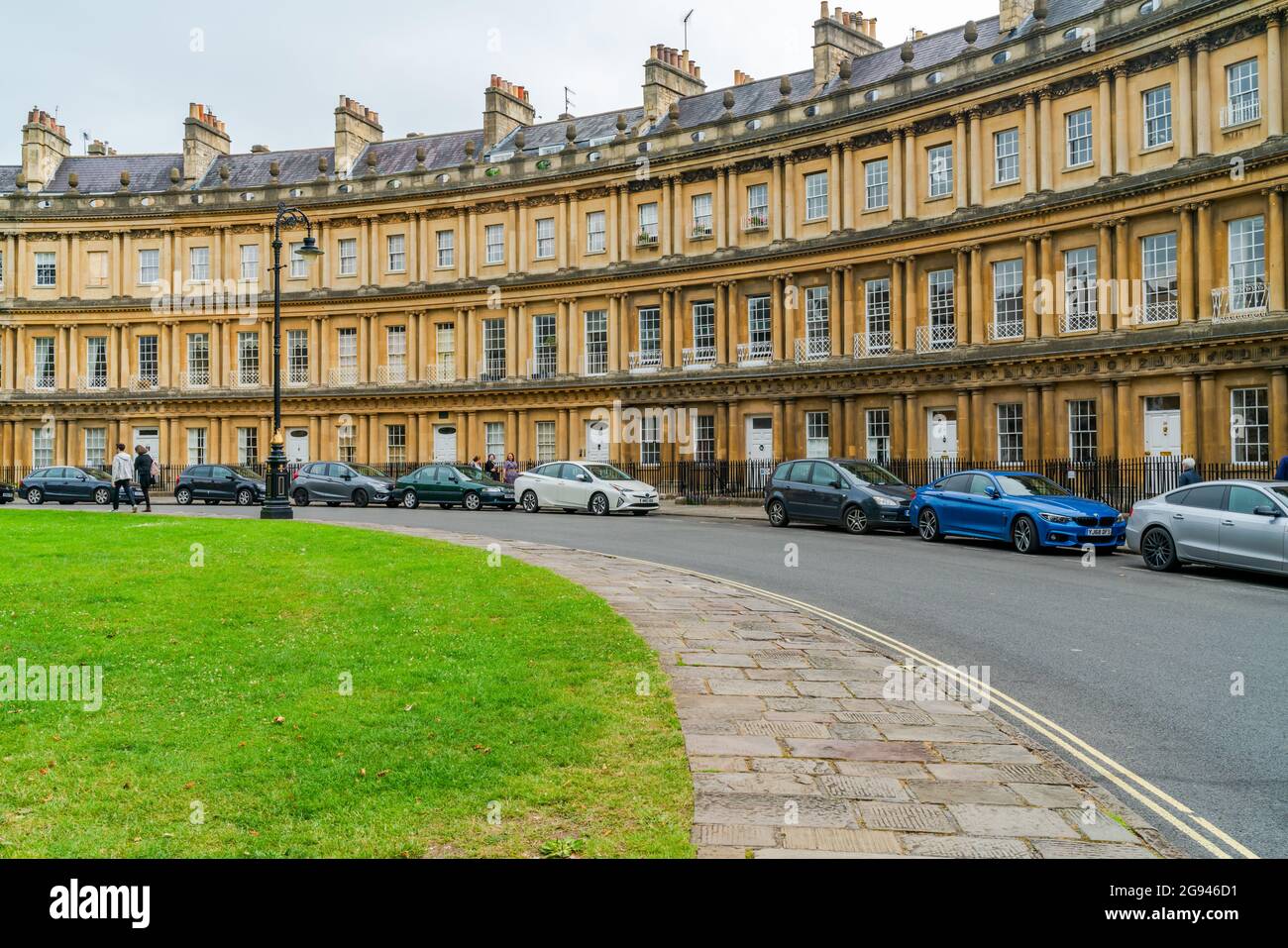 BATH, UK - JUNE 27, 2021: Designed by architect John Wood ,The Circus ...