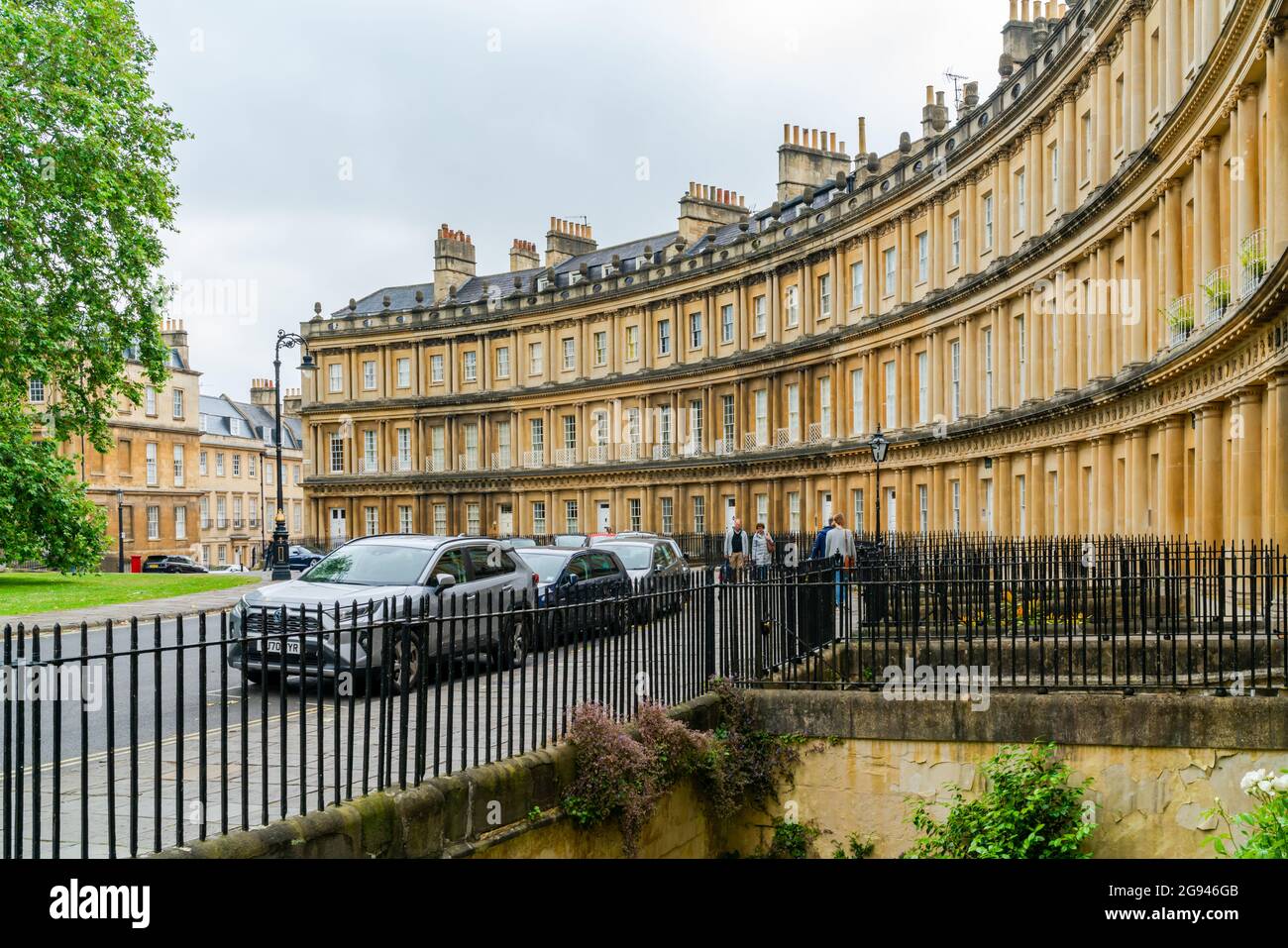 BATH, UK - JUNE 27, 2021: Designed by architect John Wood ,The Circus ...