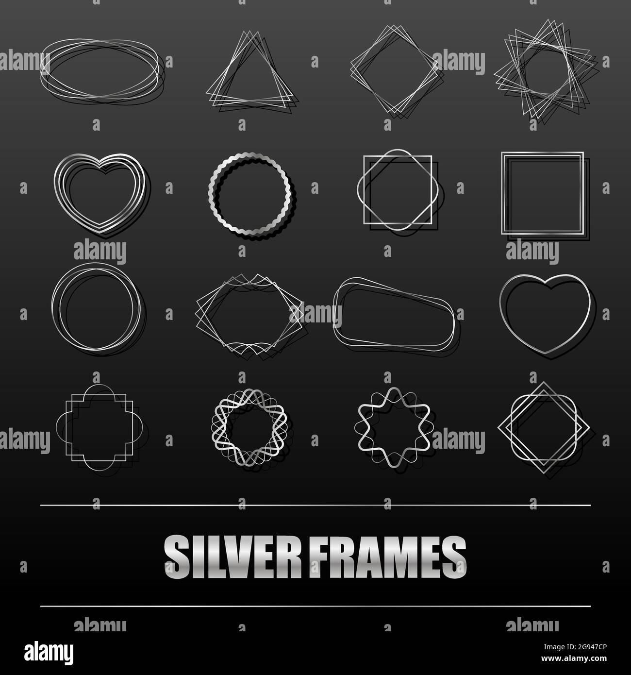 Silver weddings Stock Vector Images - Alamy