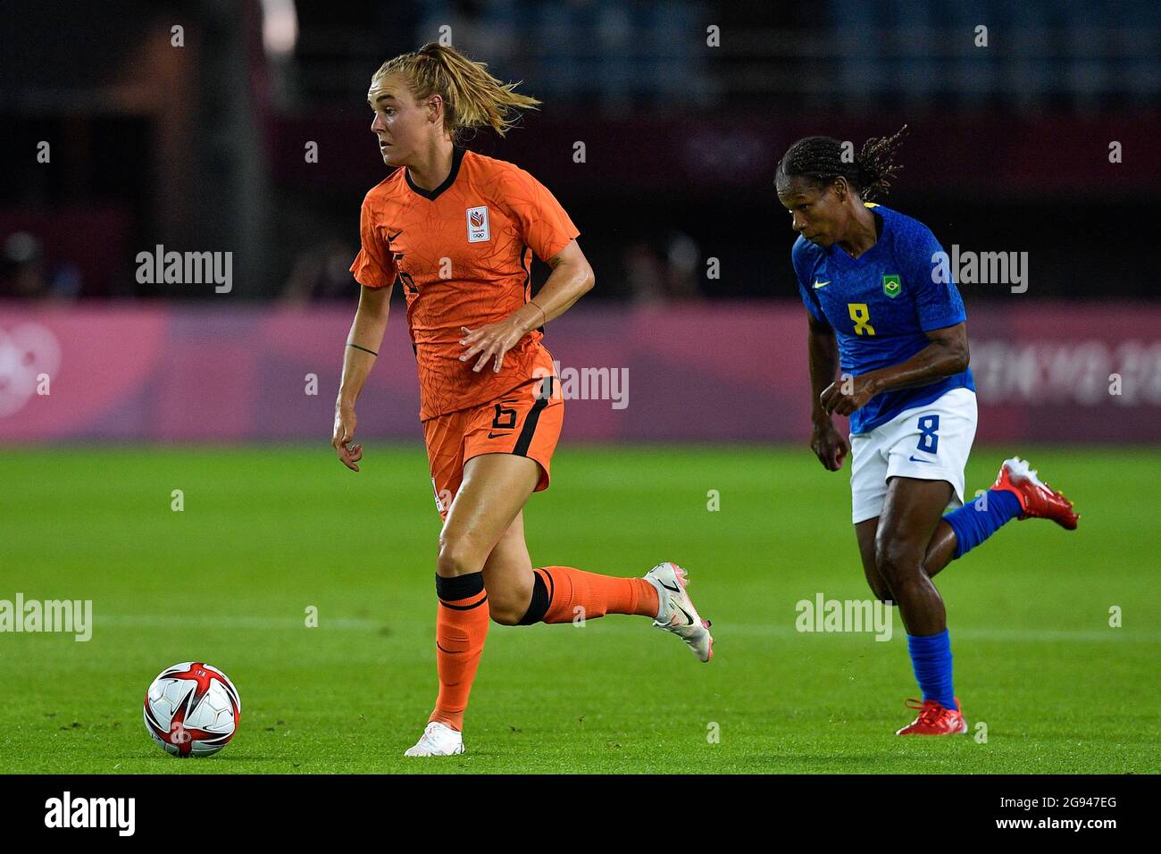 Rifu, Japan. 24th July, 2021. RIFU, JAPAN - JULY 24: Formiga of Brazil ...