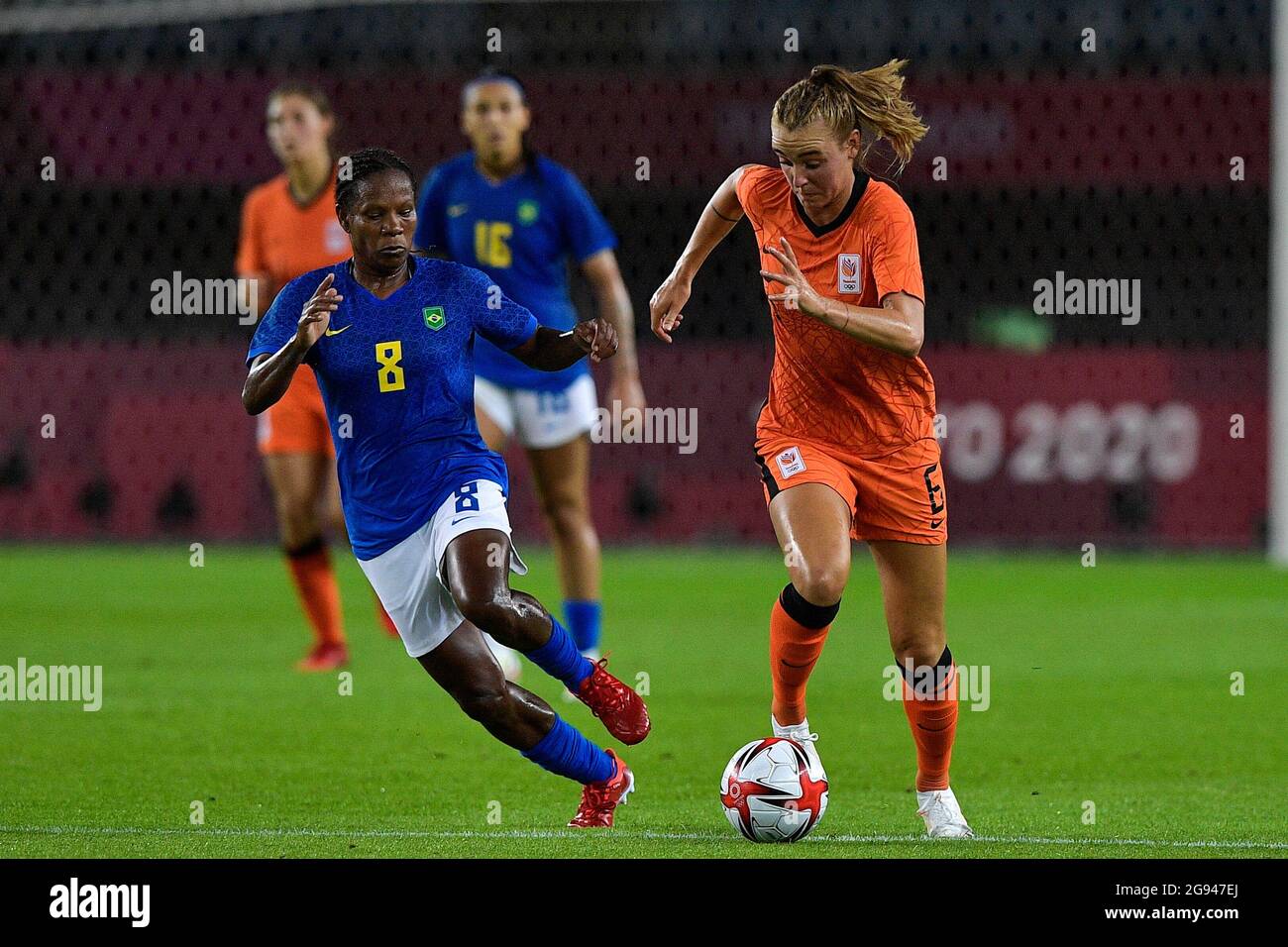 Rifu, Japan. 24th July, 2021. RIFU, JAPAN - JULY 24: Formiga of Brazil ...