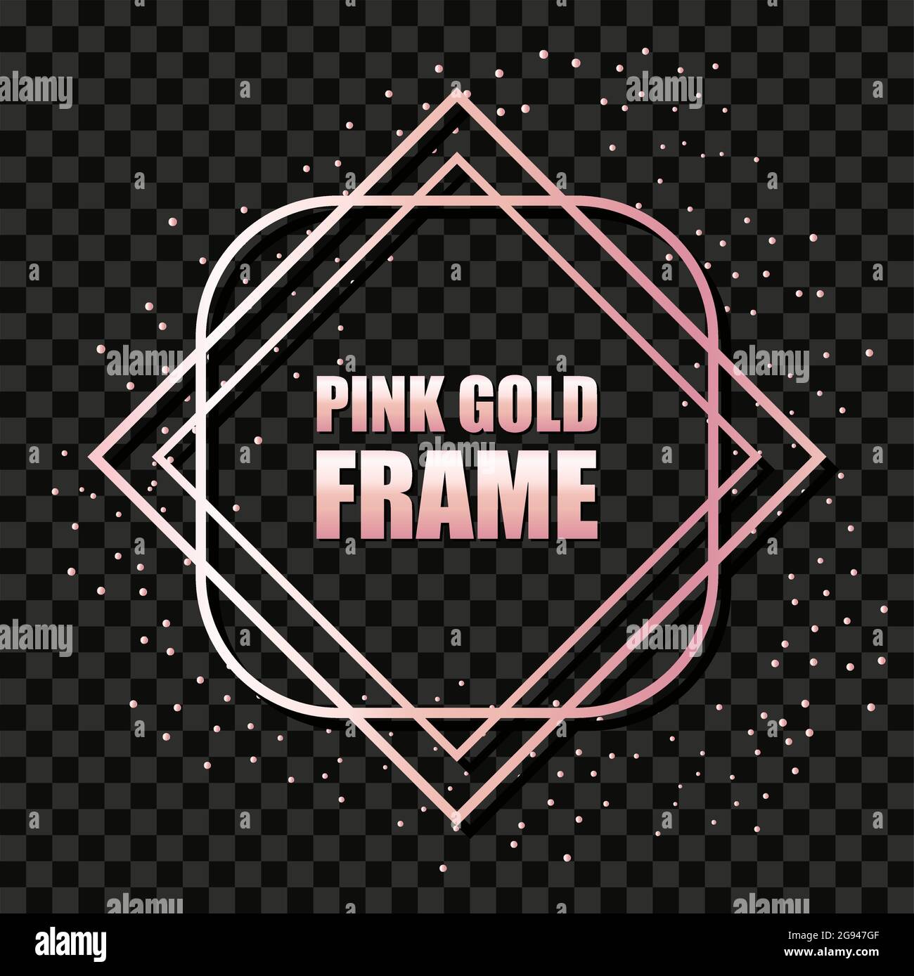 Rose gold text effect Stock Vector Images - Alamy