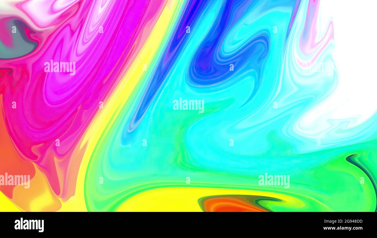 Colorful paint mix with gradient vivid colors Stock Photo - Alamy