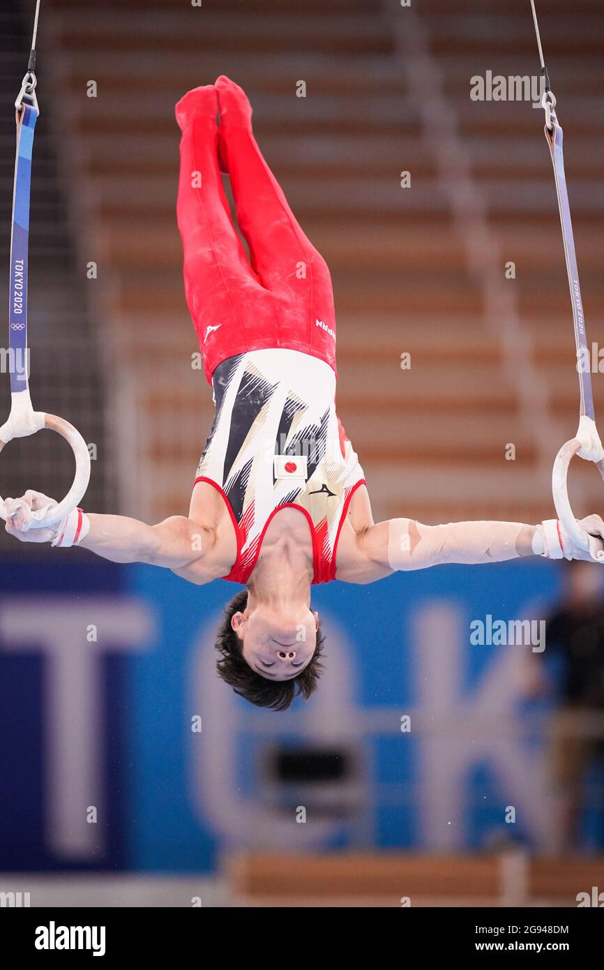 Tokyo, Japan. 24th July, 2021. Takeru Kitazono (JPN) Gymnastics - Artistic : Men's Qualification ...