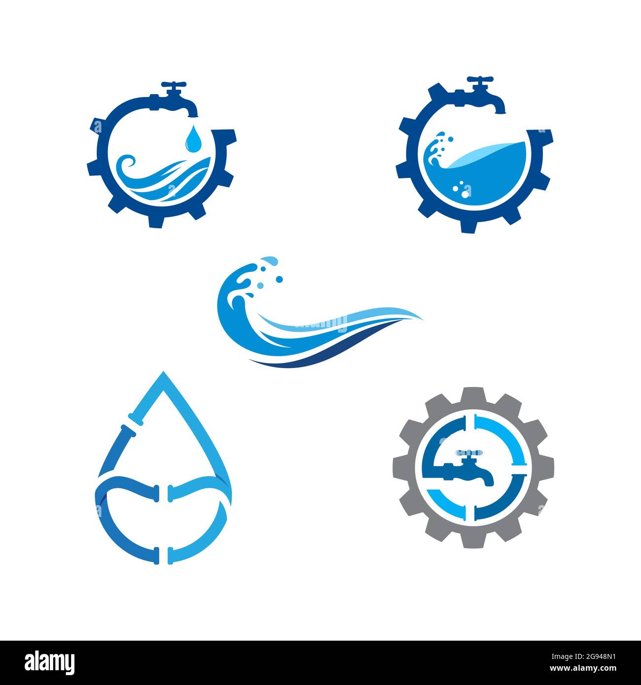 plumbing logo Vector icon design illustration Template Stock Vector ...