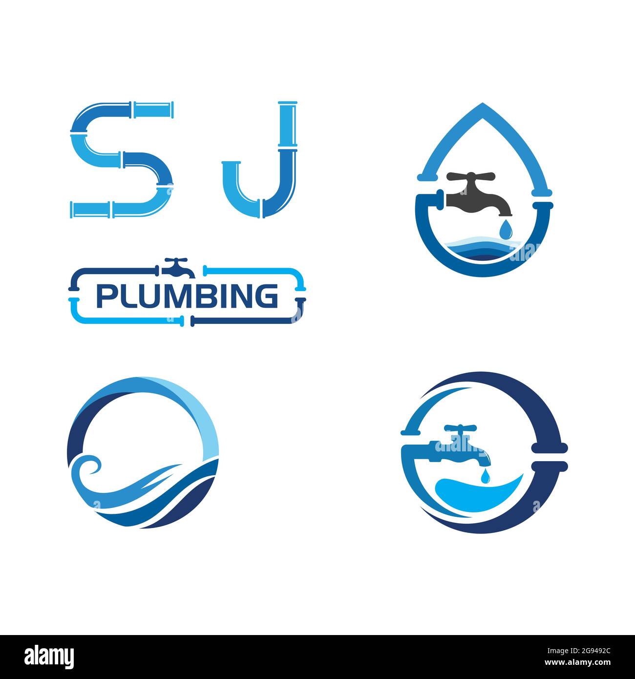 plumbing logo Vector icon design illustration Template Stock Vector ...