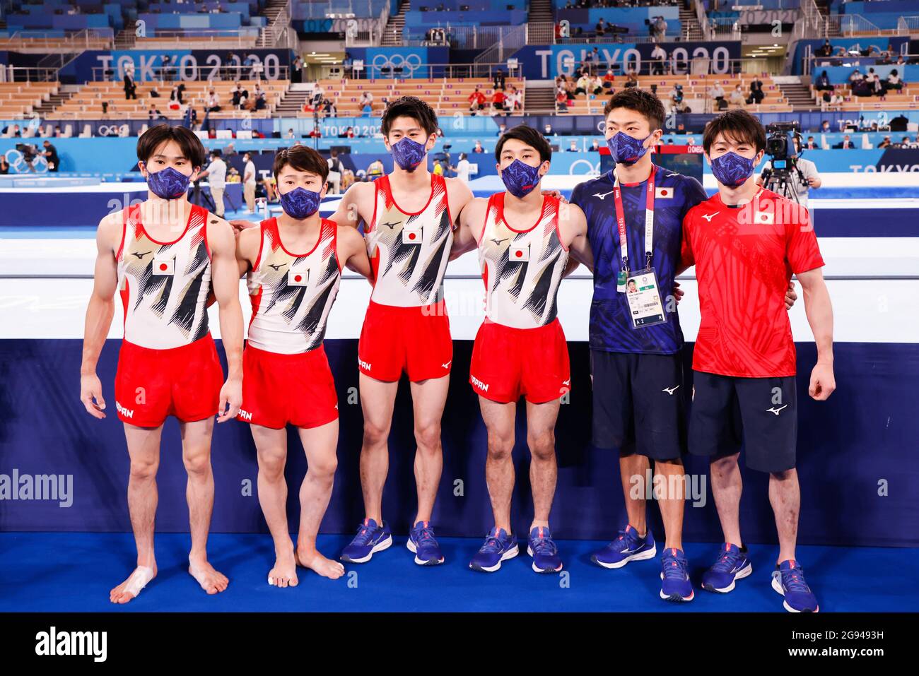 Tokyo, Japan. 24th July, 2021. Japan team group (JPN) Gymnastics ...