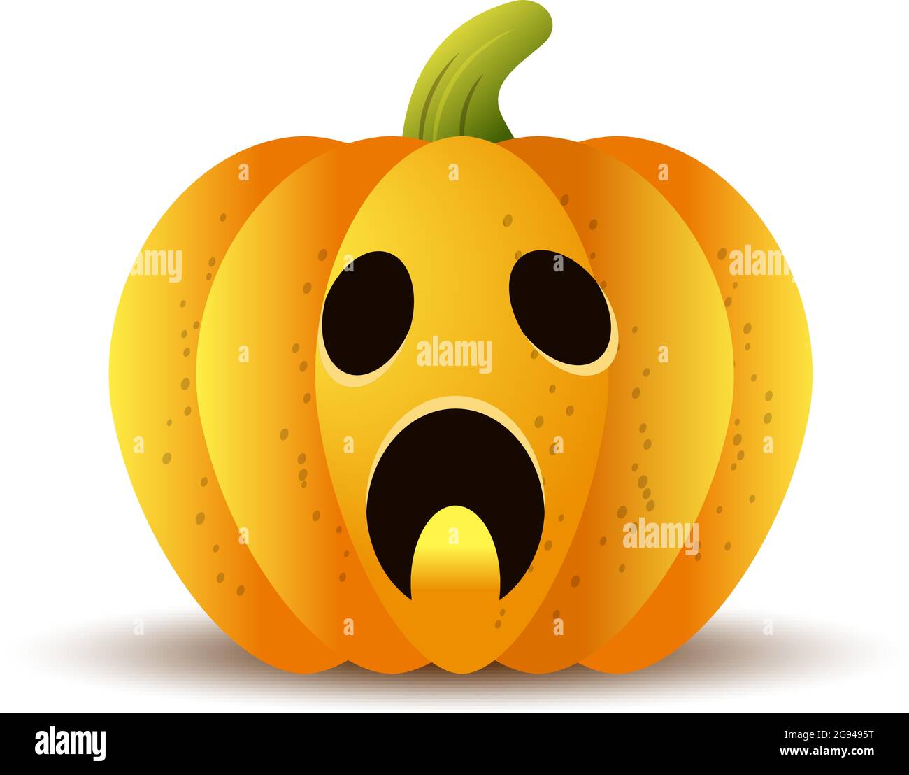 halloween pumpkins, funny faces on white background. vector ...