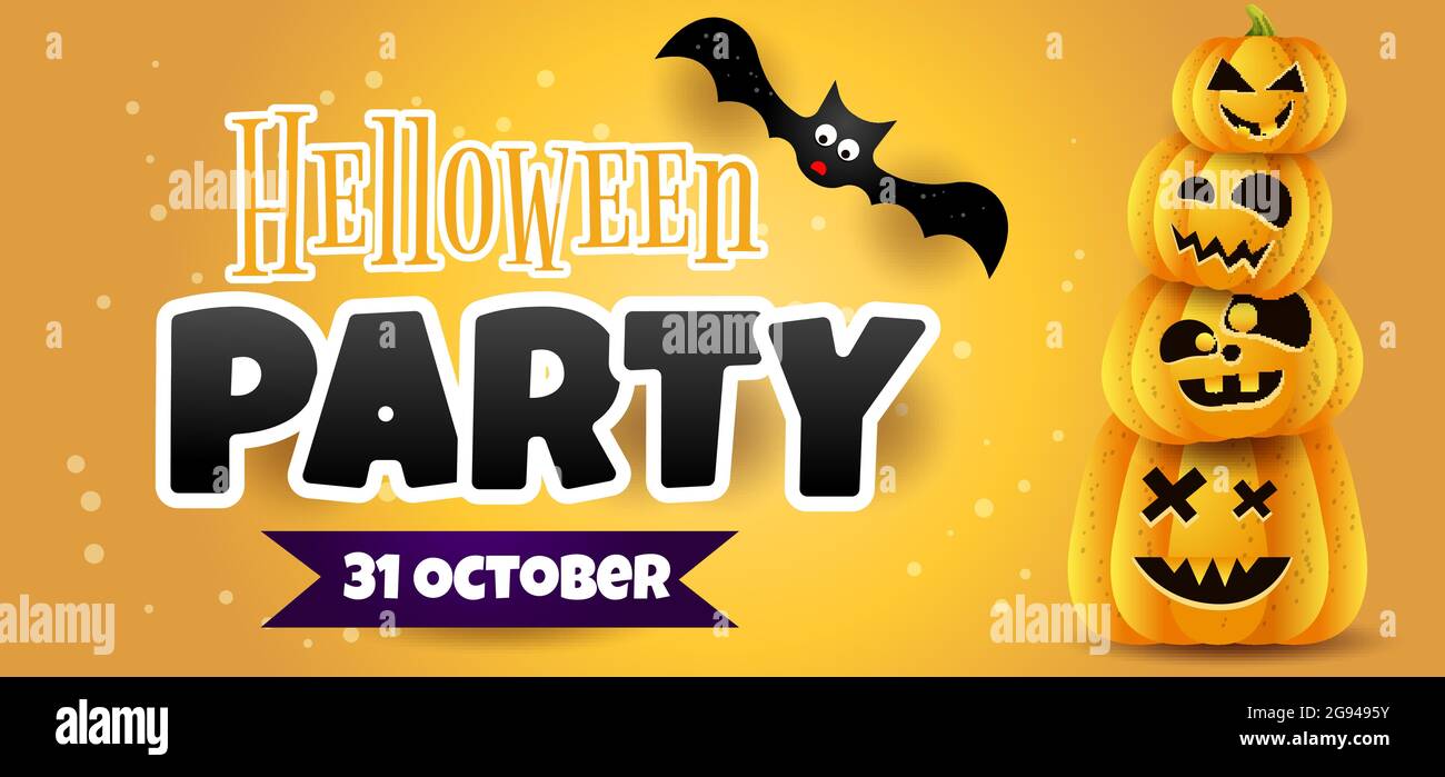 Vector illustration background Halloween 31 october holiday Stock ...