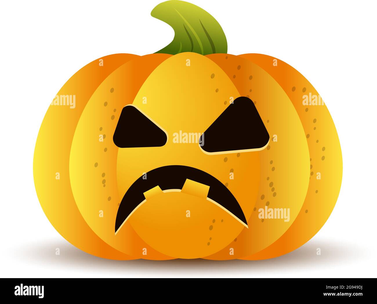 halloween pumpkins, funny faces on white background. vector ...