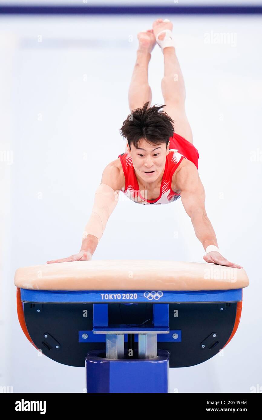 Tokyo, Japan. 24th July, 2021. Takeru Kitazono (JPN) Gymnastics - Artistic : Men's Qualification ...