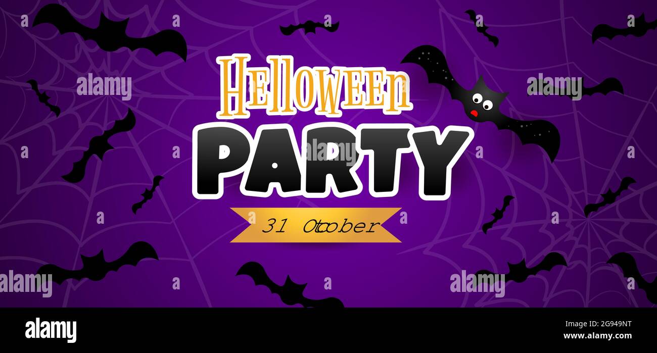 Vector illustration background Halloween 31 october holiday Stock ...