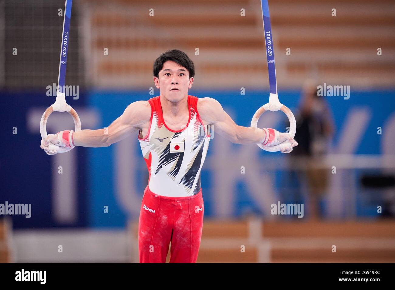Tokyo, Japan. 24th July, 2021. Wataru Tanigawa (JPN) Gymnastics - Artistic : Men's Qualification ...