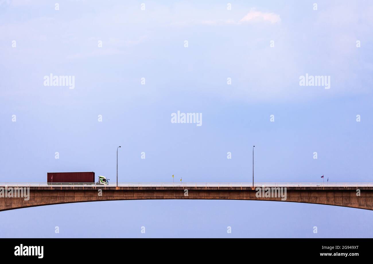 Truck running on road hi-res stock photography and images - Alamy