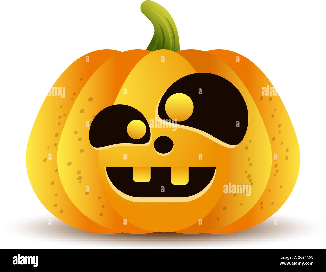 halloween pumpkins, funny faces on white background. vector ...