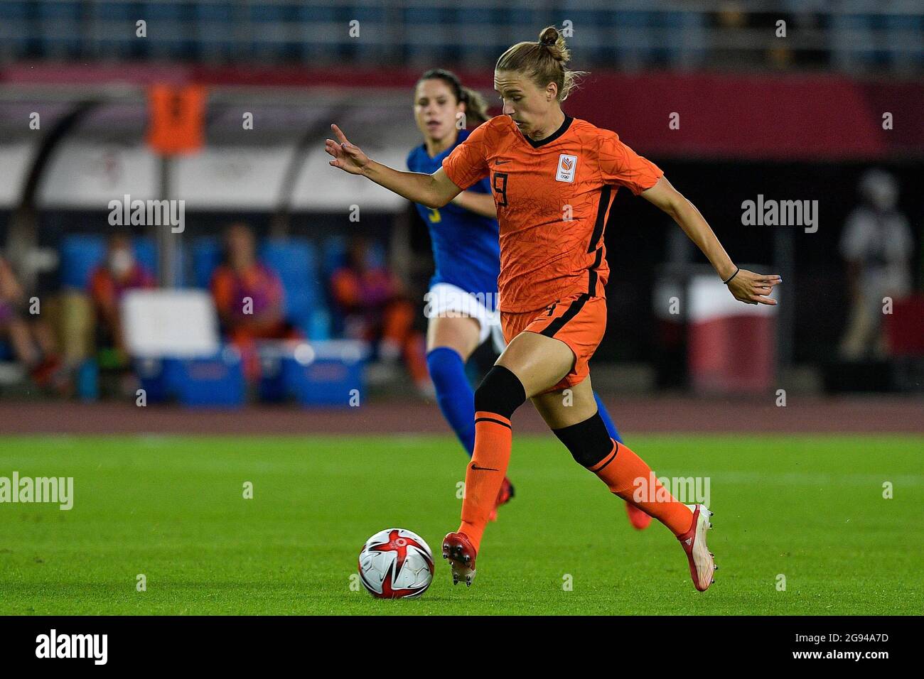 Rifu, Japan. 24th July, 2021. RIFU, JAPAN - JULY 24: Vivianne Miedema ...