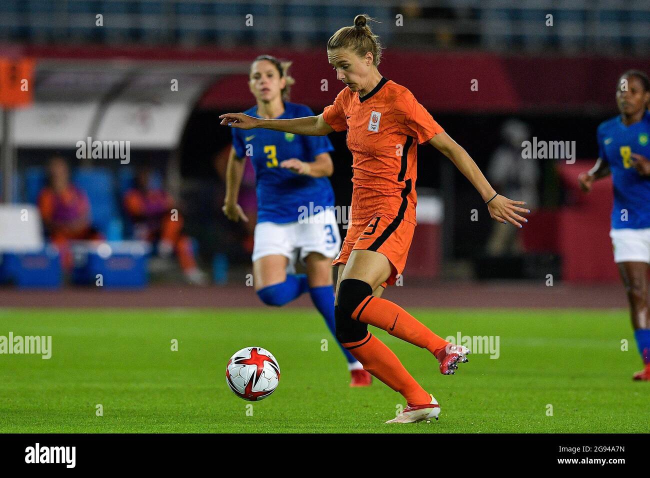 Rifu, Japan. 24th July, 2021. RIFU, JAPAN - JULY 24: Vivianne Miedema ...
