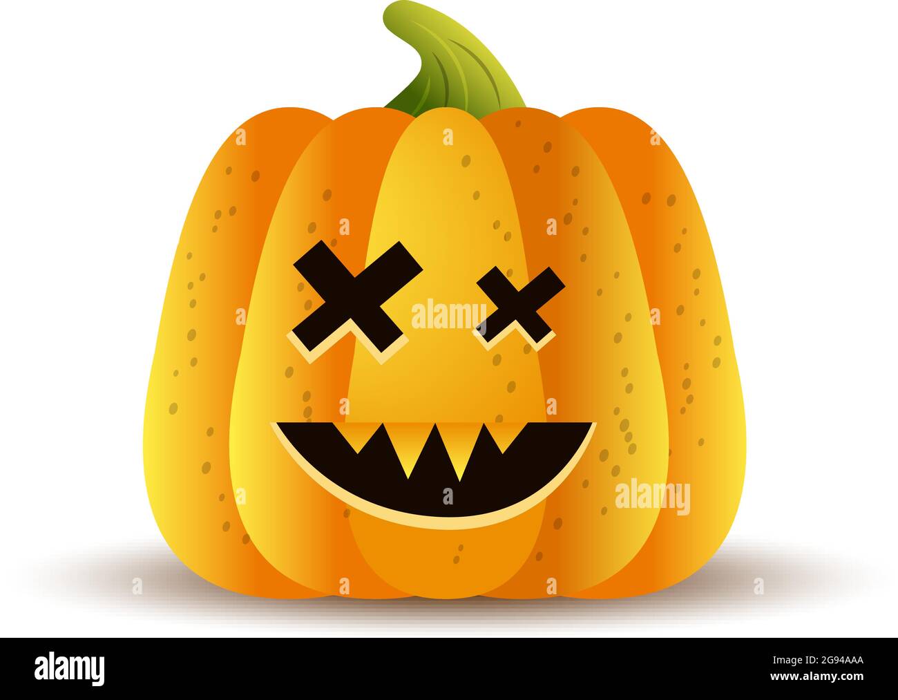 halloween pumpkins, funny faces on white background. vector ...