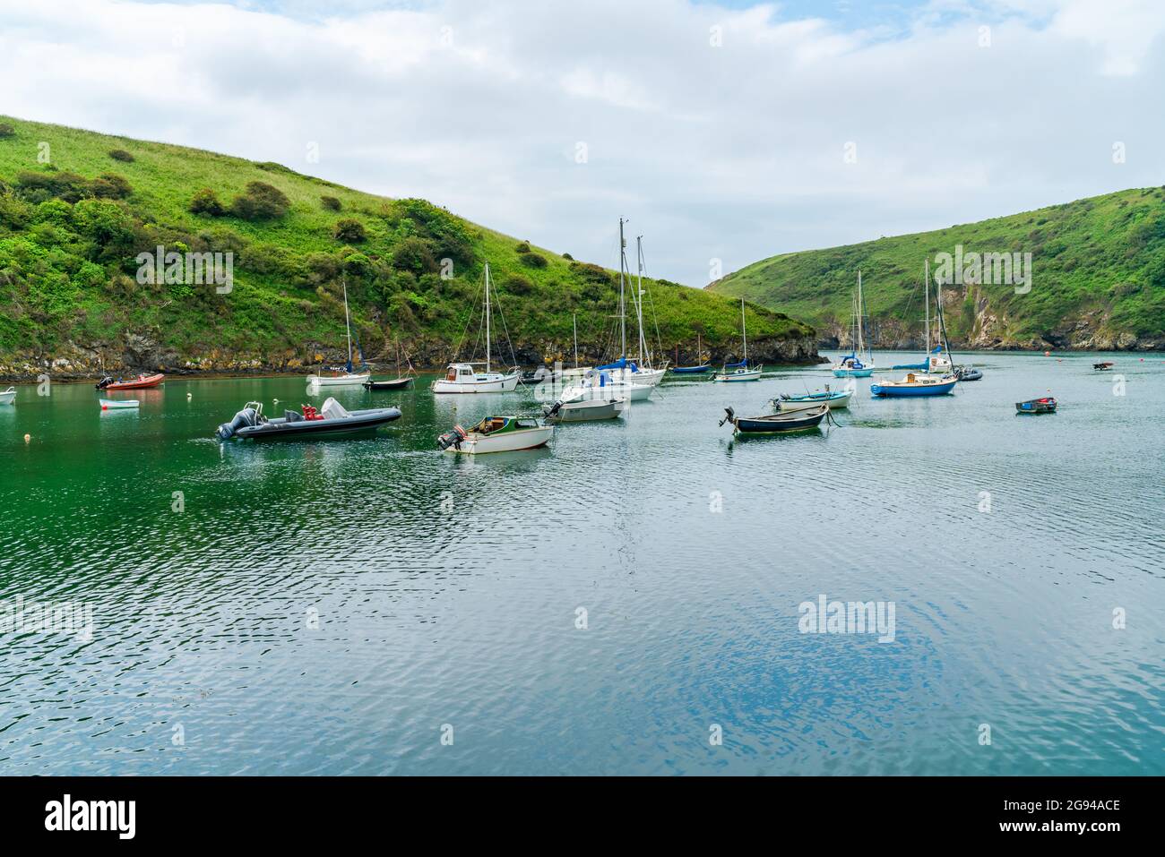SOLVA, WALES - JUNE 29, 2021: Boats and yachts in Solva harbour, St ...