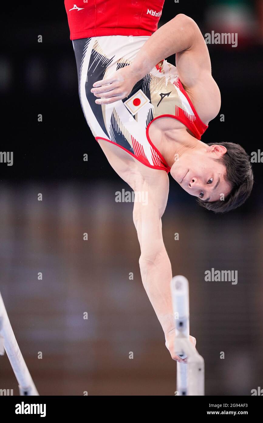 Tokyo, Japan. 24th July, 2021. Wataru Tanigawa (JPN) Gymnastics - Artistic : Men's Qualification ...