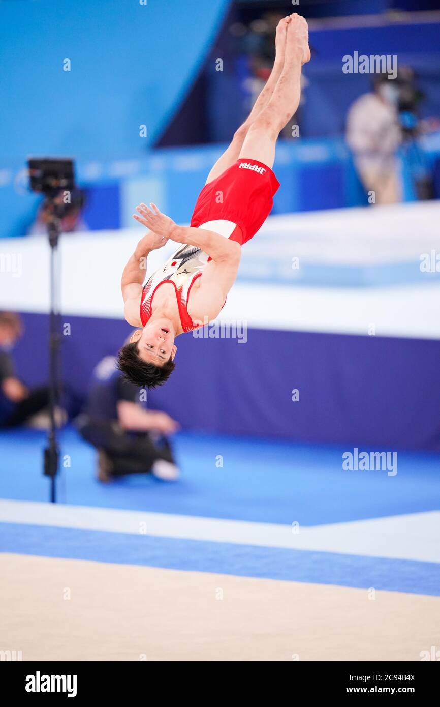 Tokyo, Japan. 24th July, 2021. Daiki Hashimoto (JPN) Gymnastics - Artistic : Men's Qualification ...
