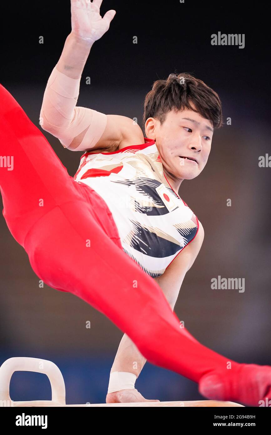 Tokyo, Japan. 24th July, 2021. Takeru Kitazono (JPN) Gymnastics - Artistic : Men's Qualification ...