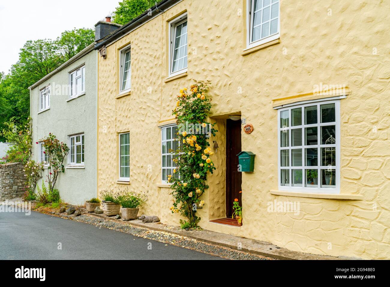 SOLVA, WALES - JUNE 29, 2021: Solva is a village on the south side of ...