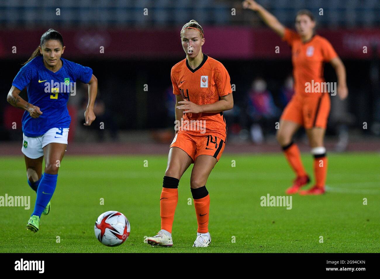 Rifu, Japan. 24th July, 2021. RIFU, JAPAN - JULY 24: Jackie Groenen of ...