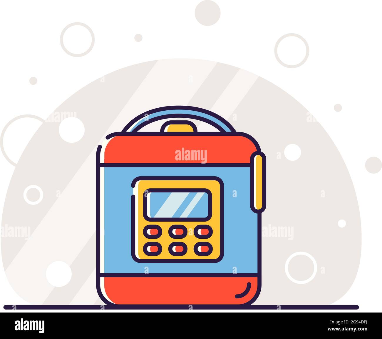 Kitchen electric appliances for cooking. The process of cooking in a ...