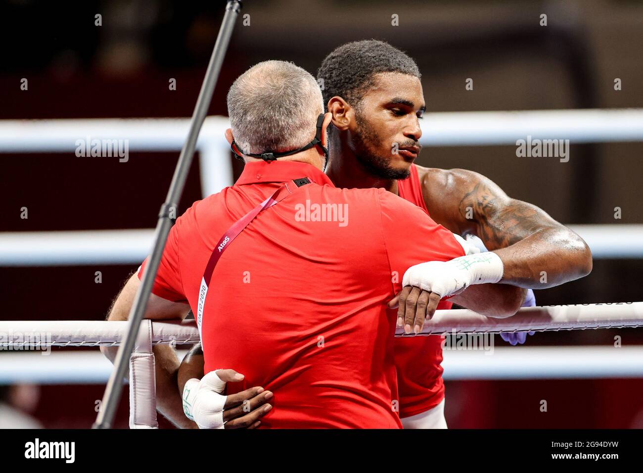 Tokyo, Japan. 24th July, 2021. Delante Johnson(L) of United States ...
