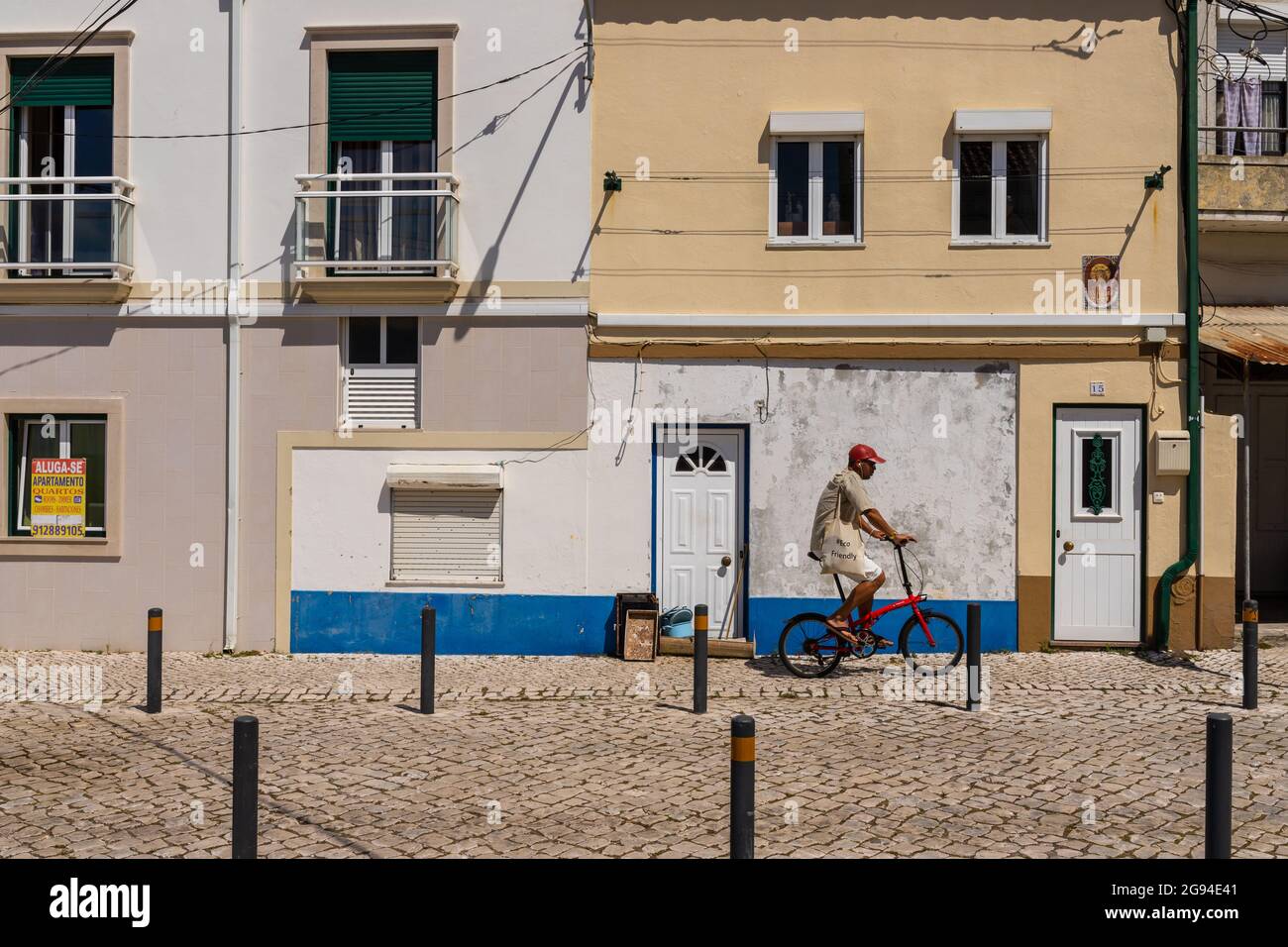 Nazare, Portugal - June 28, 2021: Typical street in Sitio da Nazare ...