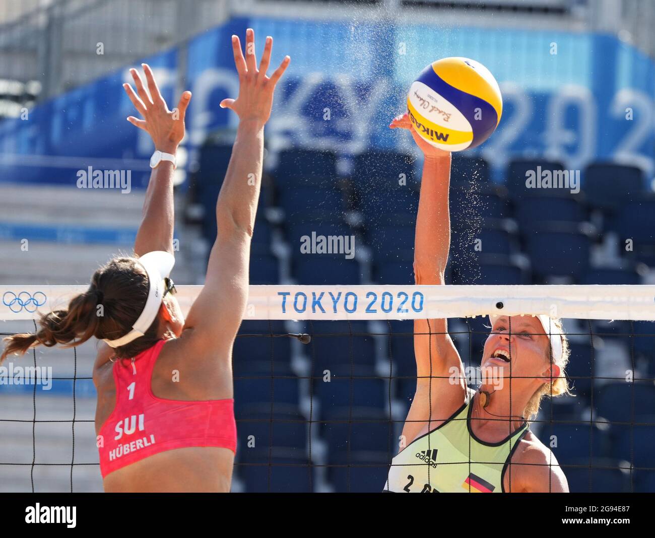 Tokyo, Japan. 24th July, 2021. Margareta Kozuch (R) of Germany competes ...
