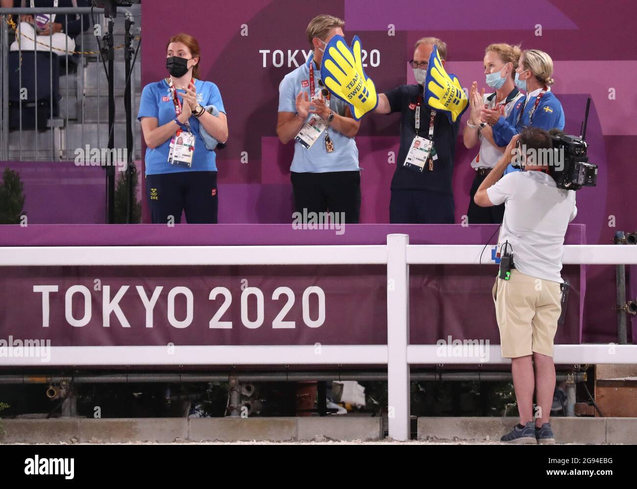 Tokio, Japan. 24th July, 2021. Equestrian sport/dressage: Olympia ...