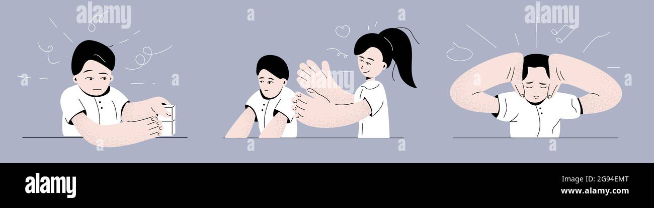 Autism. Early signs of autism syndrome in children. Signs and symptoms ...