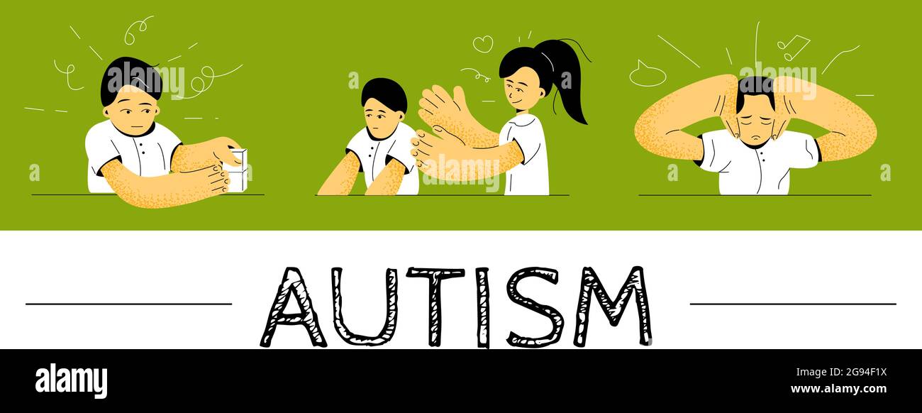 Autism. Early signs of autism syndrome in children. Signs and symptoms ...